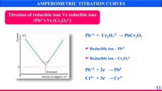 AMPEROMETRY and AMPEROMETRIC TITRATIONS | PPTX