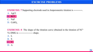 AMPEROMETRY and AMPEROMETRIC TITRATIONS | PPTX