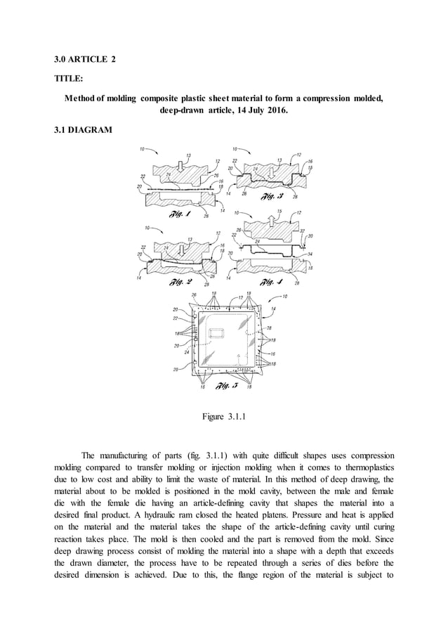 COMPRESSION MOLDING REPORT | DOCX | Chemistry | Science