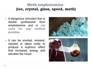 Amphetamine and ecstasy | PPTX