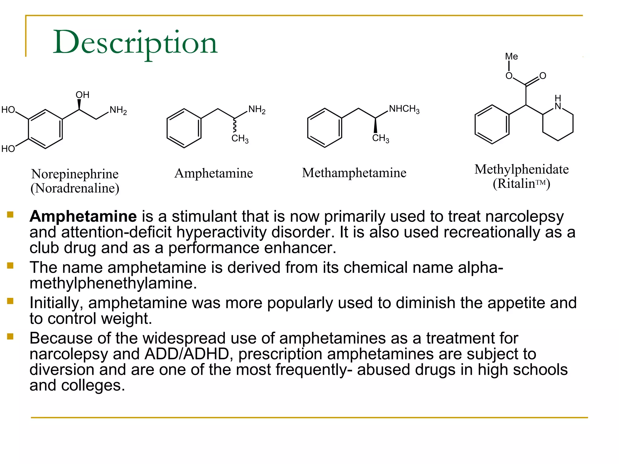 Amphetamines - Recommendations for Appropriate Use | PPT
