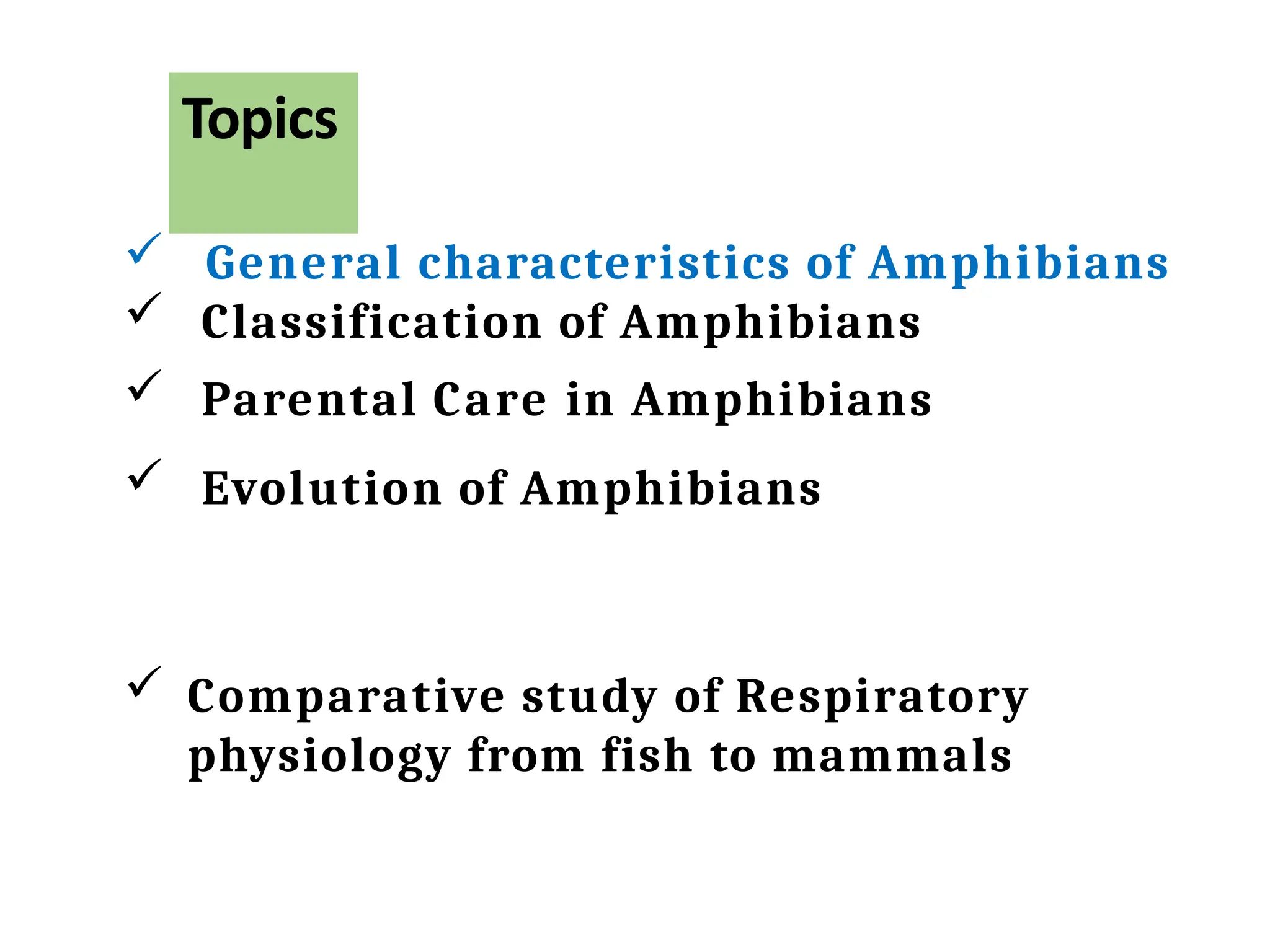 Amphibia --General characteristics .pptx