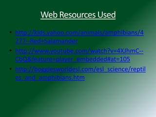 Amphibians & Reptiles | PPTX