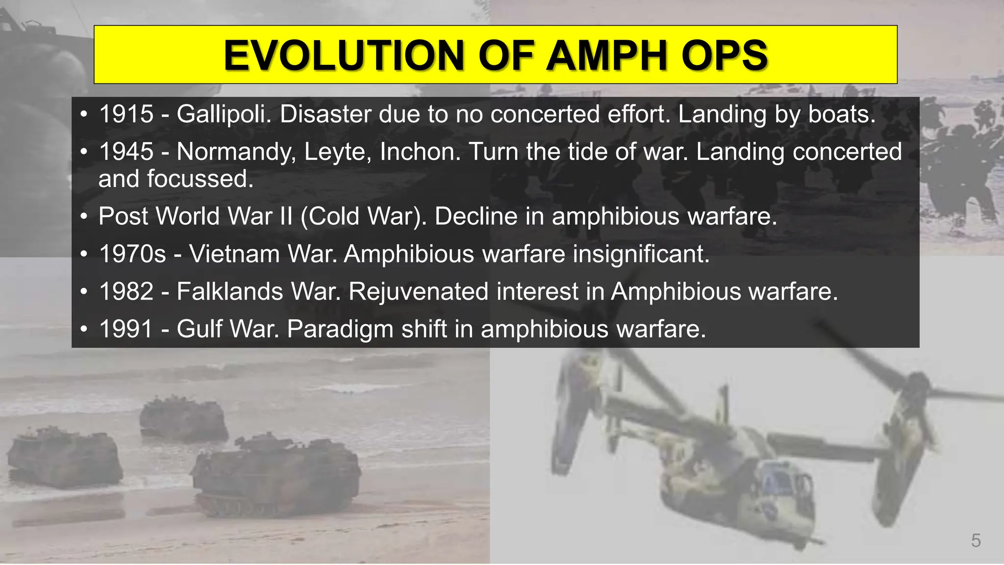 Amphibious Ops on ASUW in surface warfare | PPT
