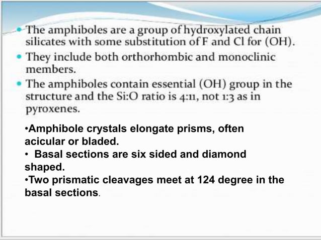 Amphibole group of mineral | PPTX