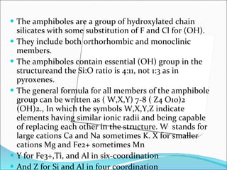 Amphiboles | PPT