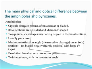 Amphiboles | PPT