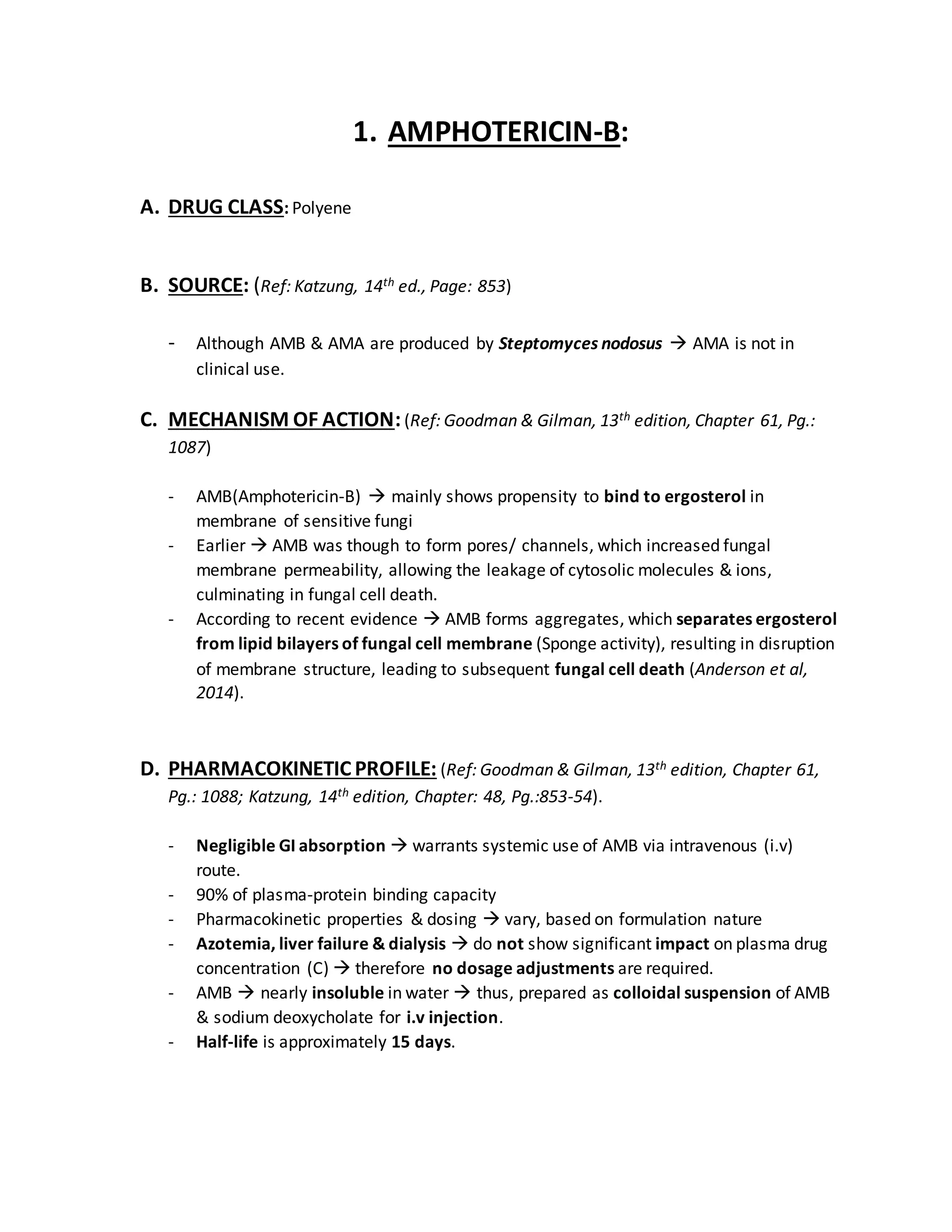 Amphotericin B Drug profile: By RxVichuZ! | DOCX