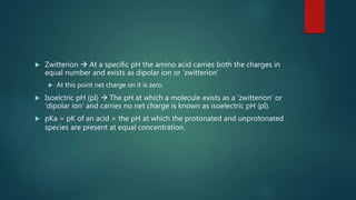 Amphoteric nature of aminoacids | PPTX