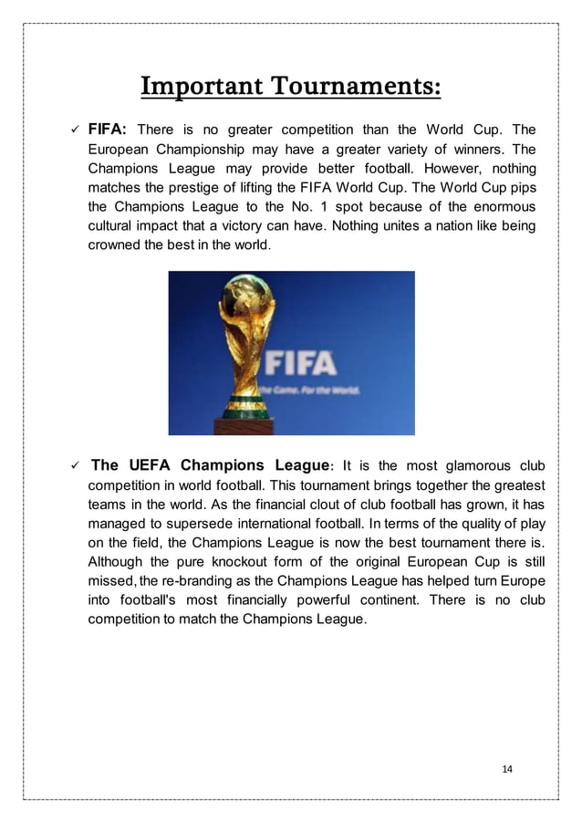 project on football for physical education | DOCX | Soccer | Sports