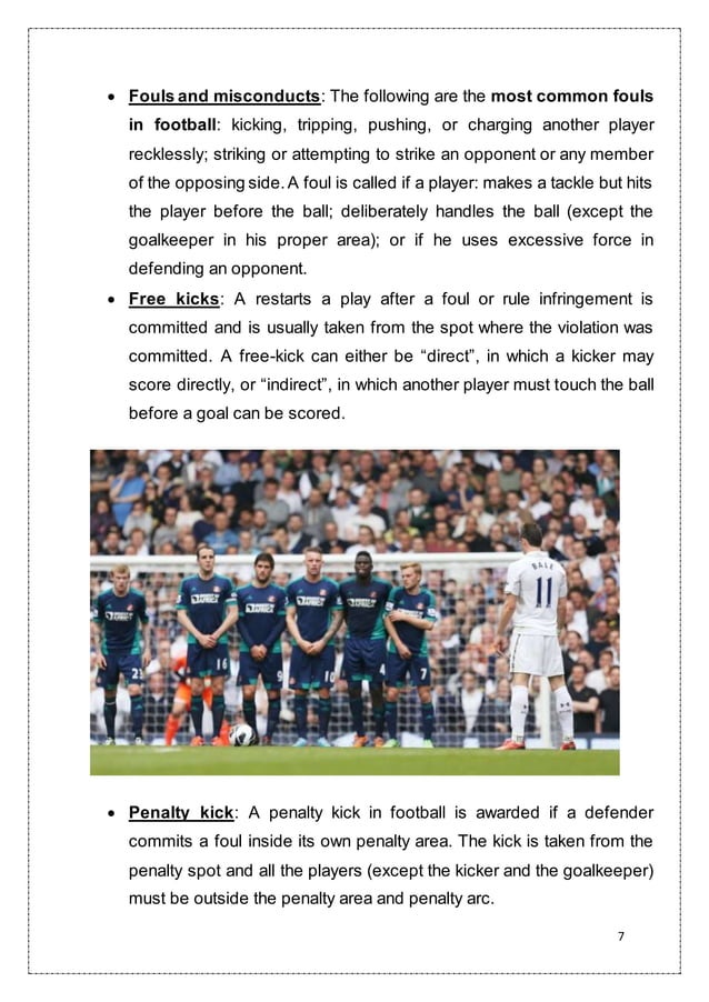 project on football for physical education | DOCX | Soccer | Sports