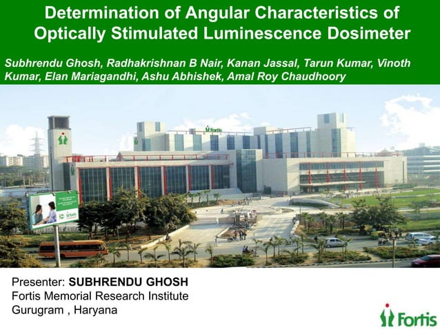 Angular Dependency of radiation on Optically Stimulated Luminescence ...