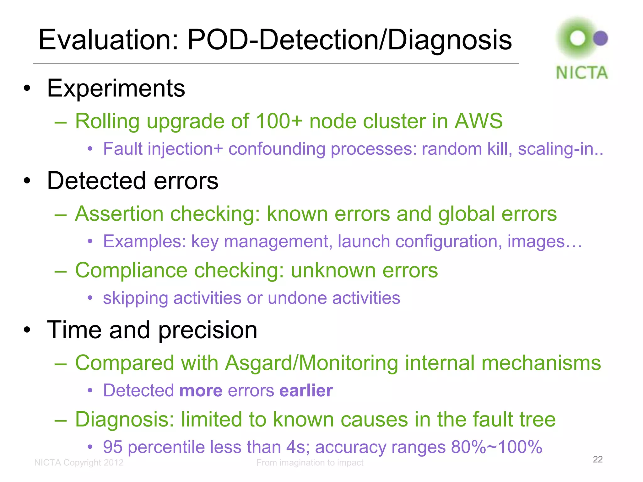 POD-Diagnosis: Error Detection and Diagnosis of Sporadic Operations on ...
