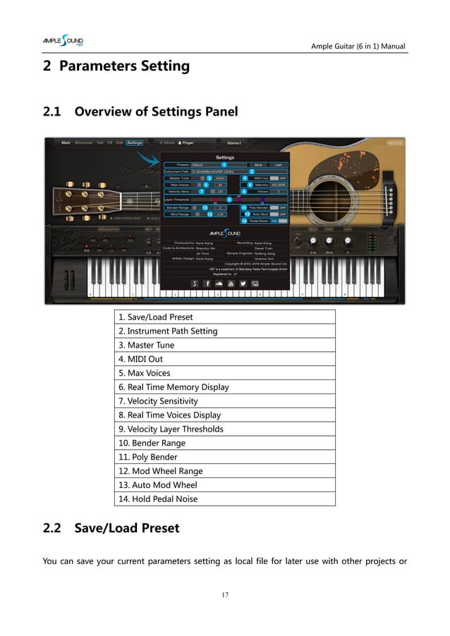 Ample_Guitar(6_in_1)Manual.pdf | Digital Audio | Computer Software and Applications
