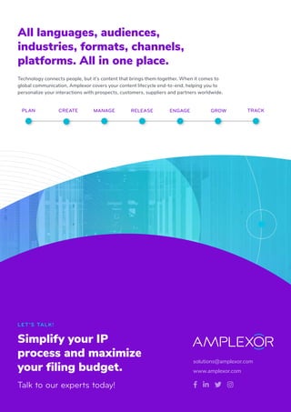 Amplexor- Intellectual Property Translations | PDF
