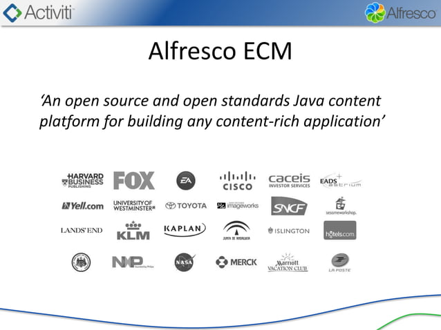 Activiti - the Open Source Business Process Management platform by Alfresco | PPT