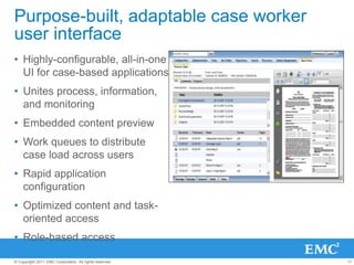 Case Management by EMC - xCP Platform | PPTX | Computer Software and Applications | Computing