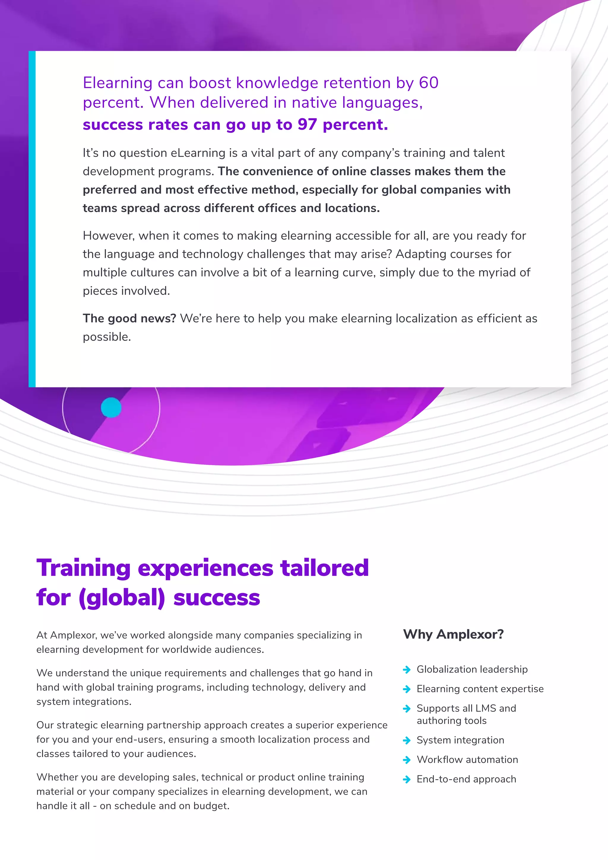 Amplexor- Elearning Localization | PDF