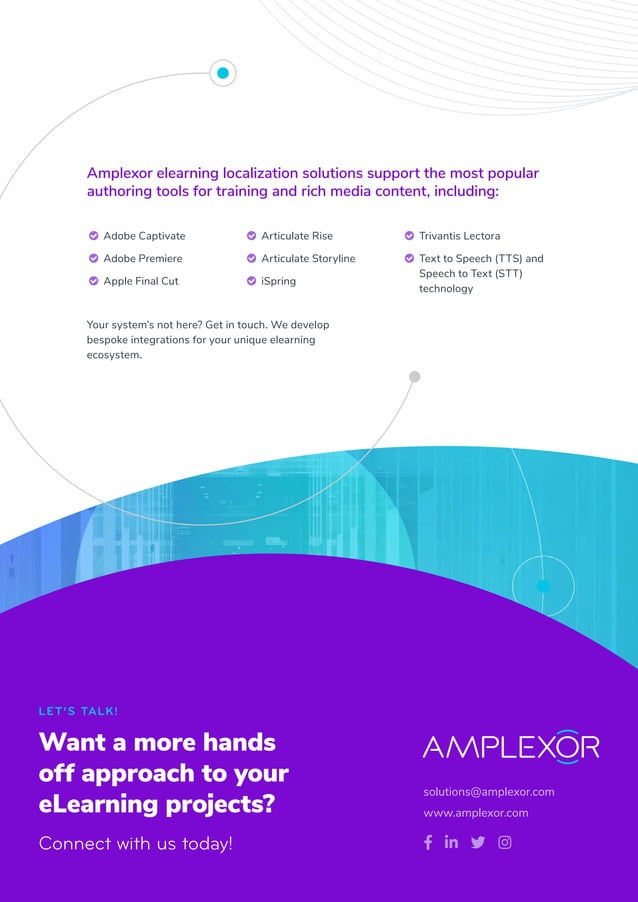 Amplexor- Elearning Localization | PDF