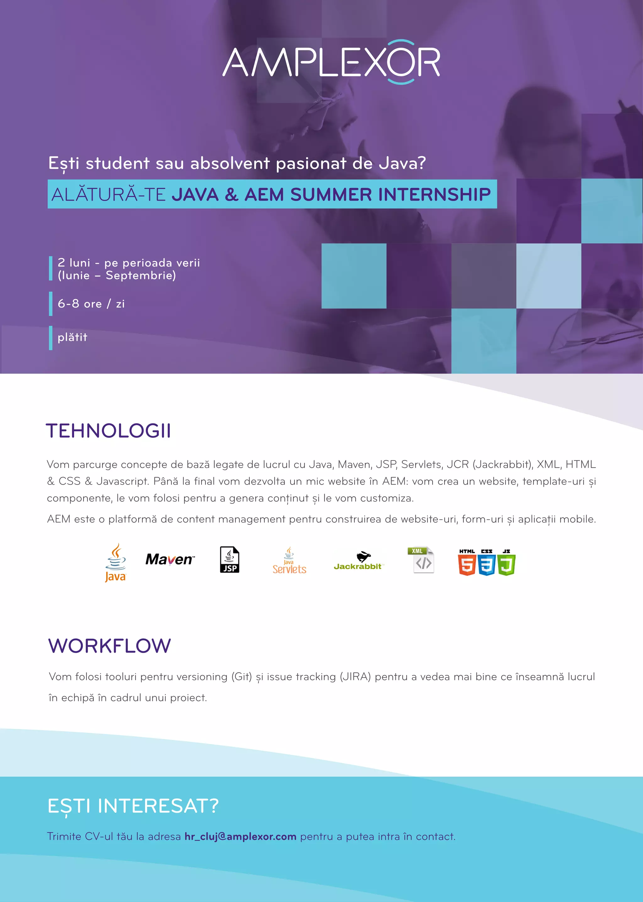 Internship Program for developers in Romania | Java & AEM | PDF