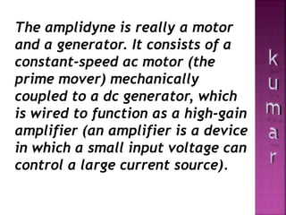 Amplidyne | PPTX