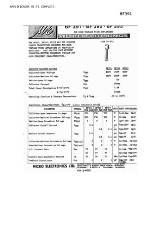 Amplificador HI-FI | PDF