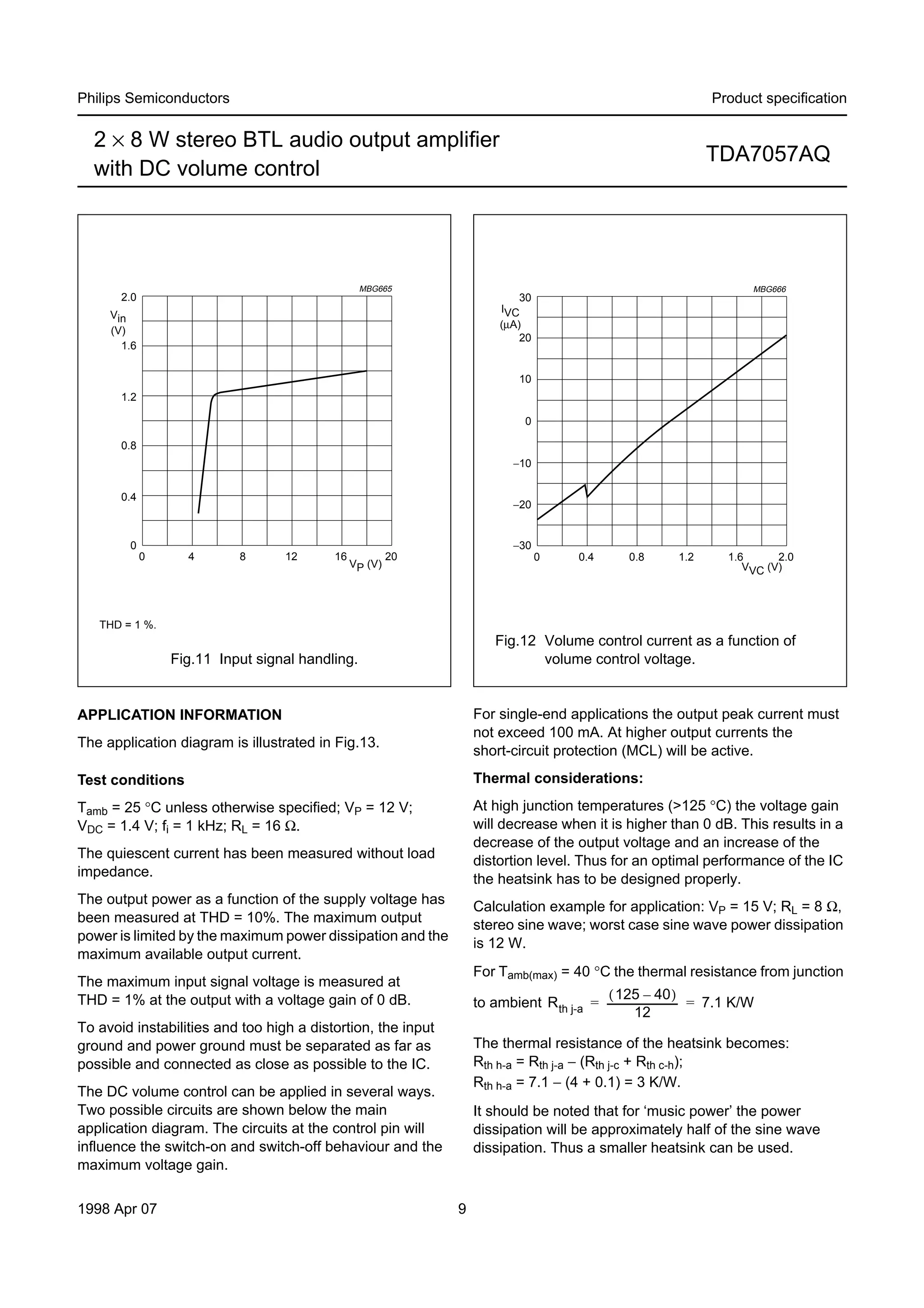 Amplificador tda7057 aq | PDF