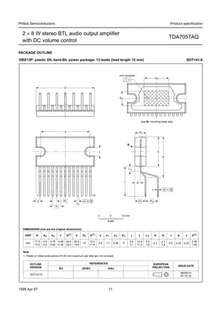 Amplificador tda7057 aq | PDF