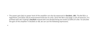 Amplifier and electronics.pptx