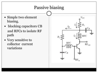 Amplifier classes of operation and biasing networks latest | PPT