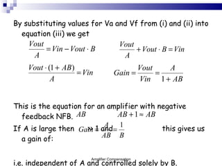 Amplifier Compensation | PPT