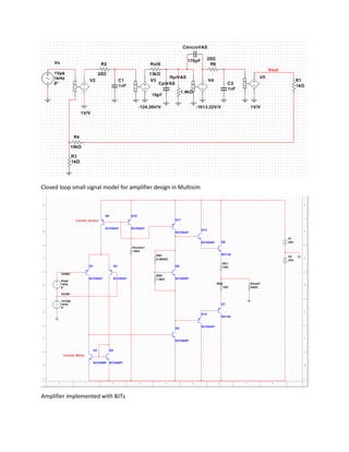 Three Stage Amplifier Design | PDF