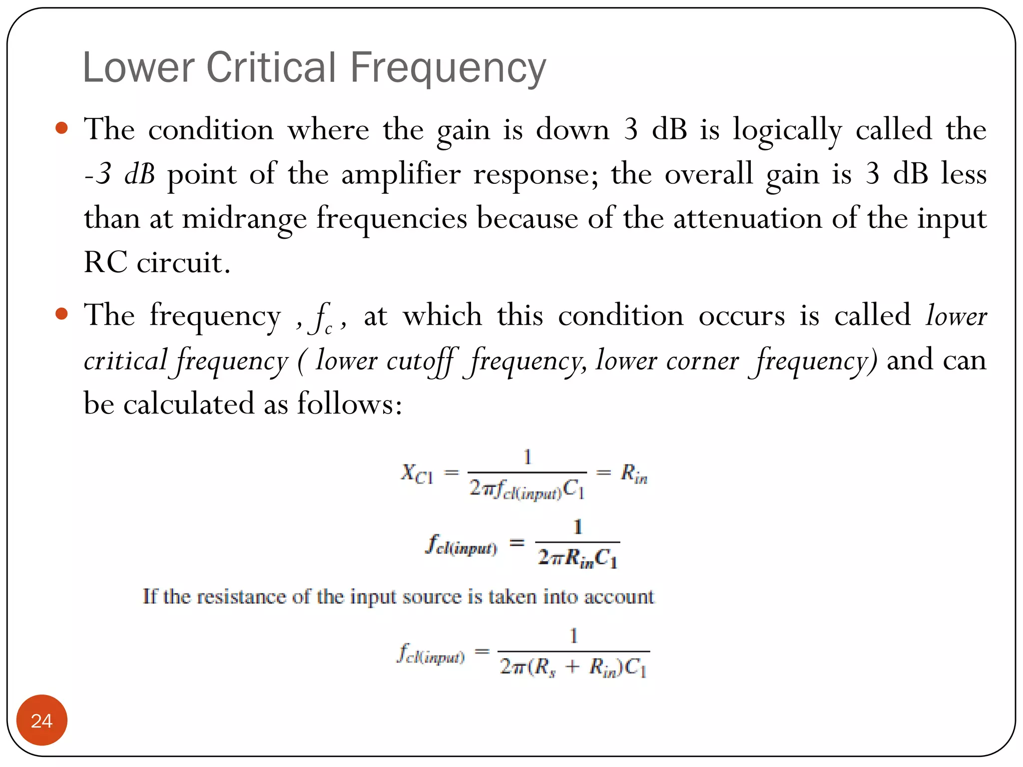 Amplifier frequency response(part 1) | PDF