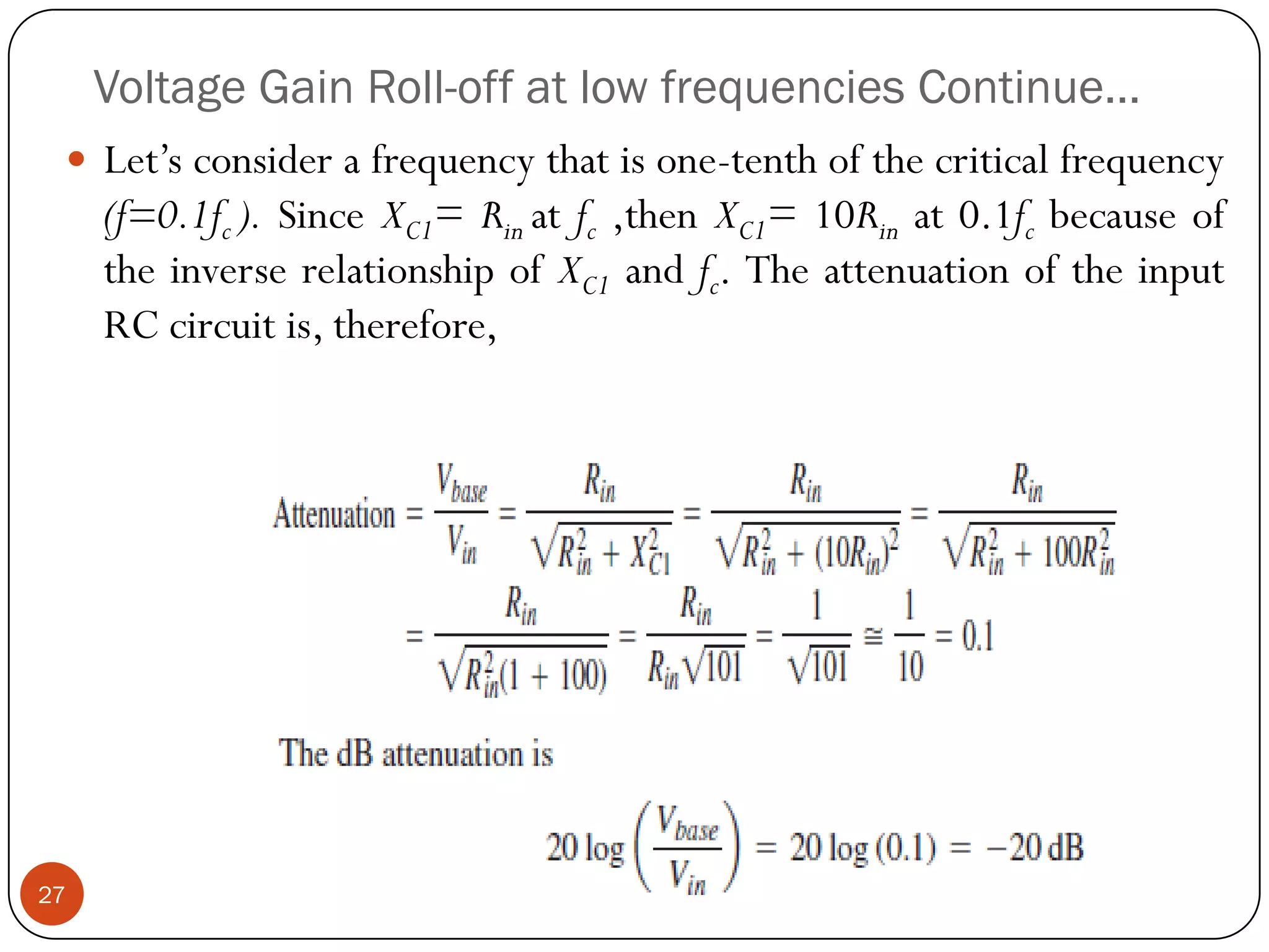 Amplifier frequency response(part 1) | PDF