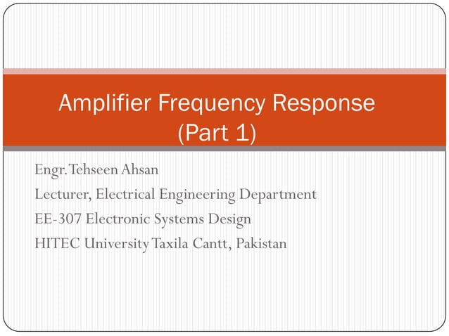 Amplifier frequency response(part 1) | PDF | Digital Audio | Computer Software and Applications