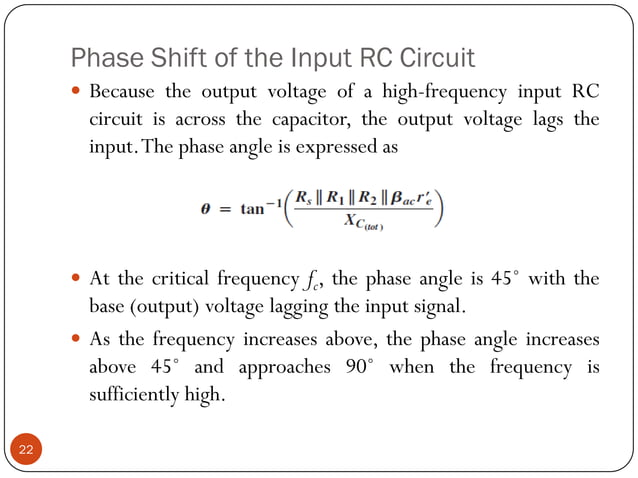 Amplifier frequency response (part 2) | PPT
