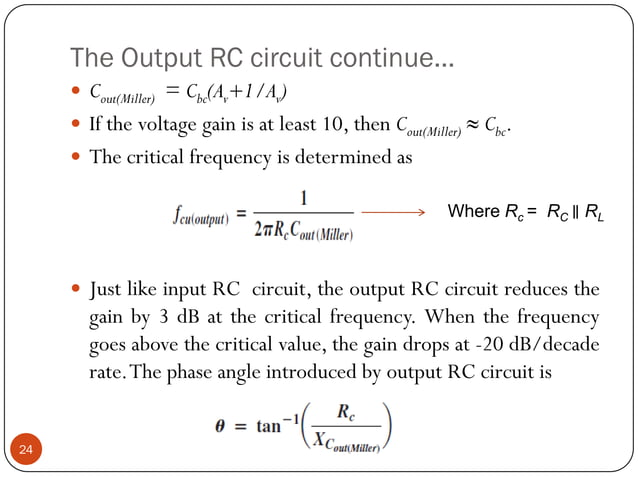 Amplifier frequency response (part 2) | PPT