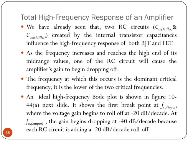 Amplifier frequency response (part 2) | PPT