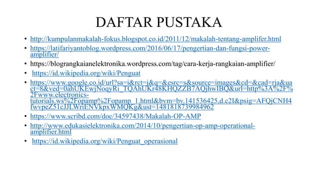 Amplifier & op amp | PPTX