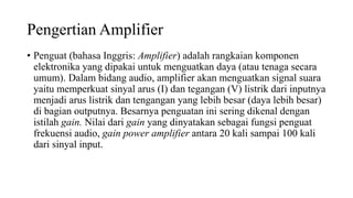 Amplifier & op amp | PPTX