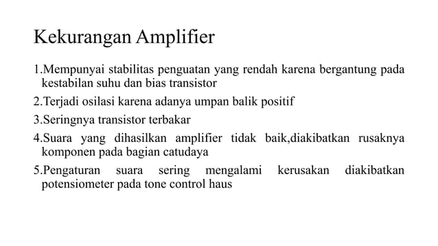Amplifier & op amp | PPTX