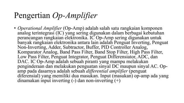 Amplifier & op amp | PPTX