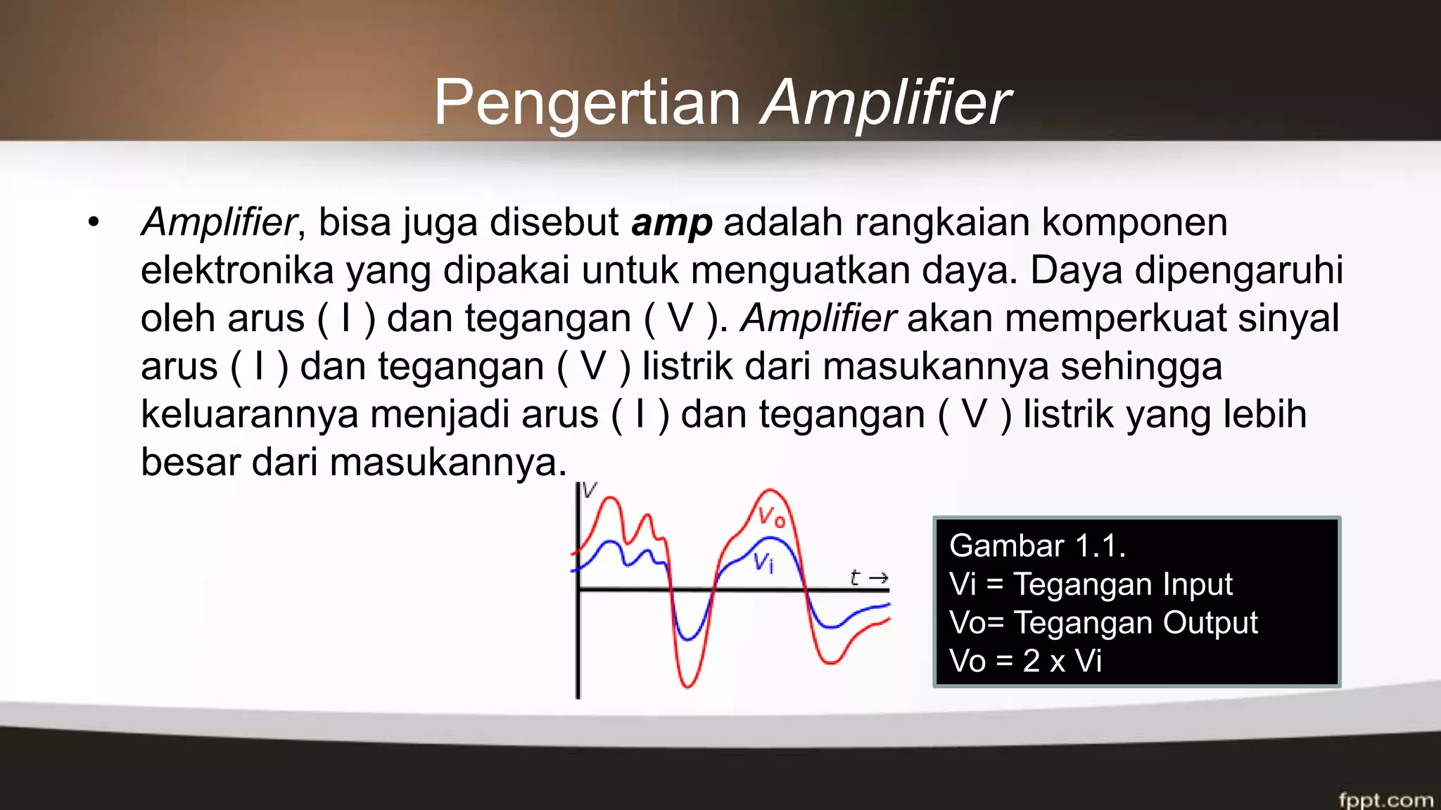 Amplifier & Operational Amplifier | PPT | Free Download