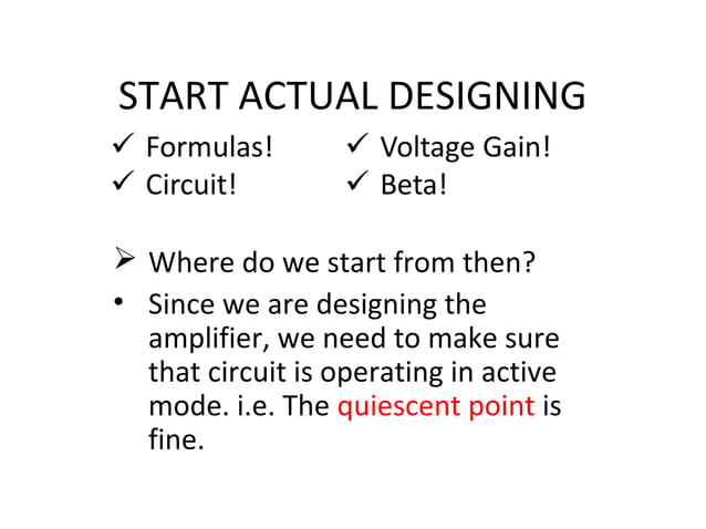 Amplifiers (analog electronics ii lab) | PPT