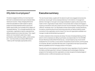 Amplifying employee voice exec report | PDF | Human Resources | Business