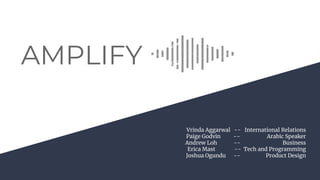 Amplify - Pitch Deck | PPT