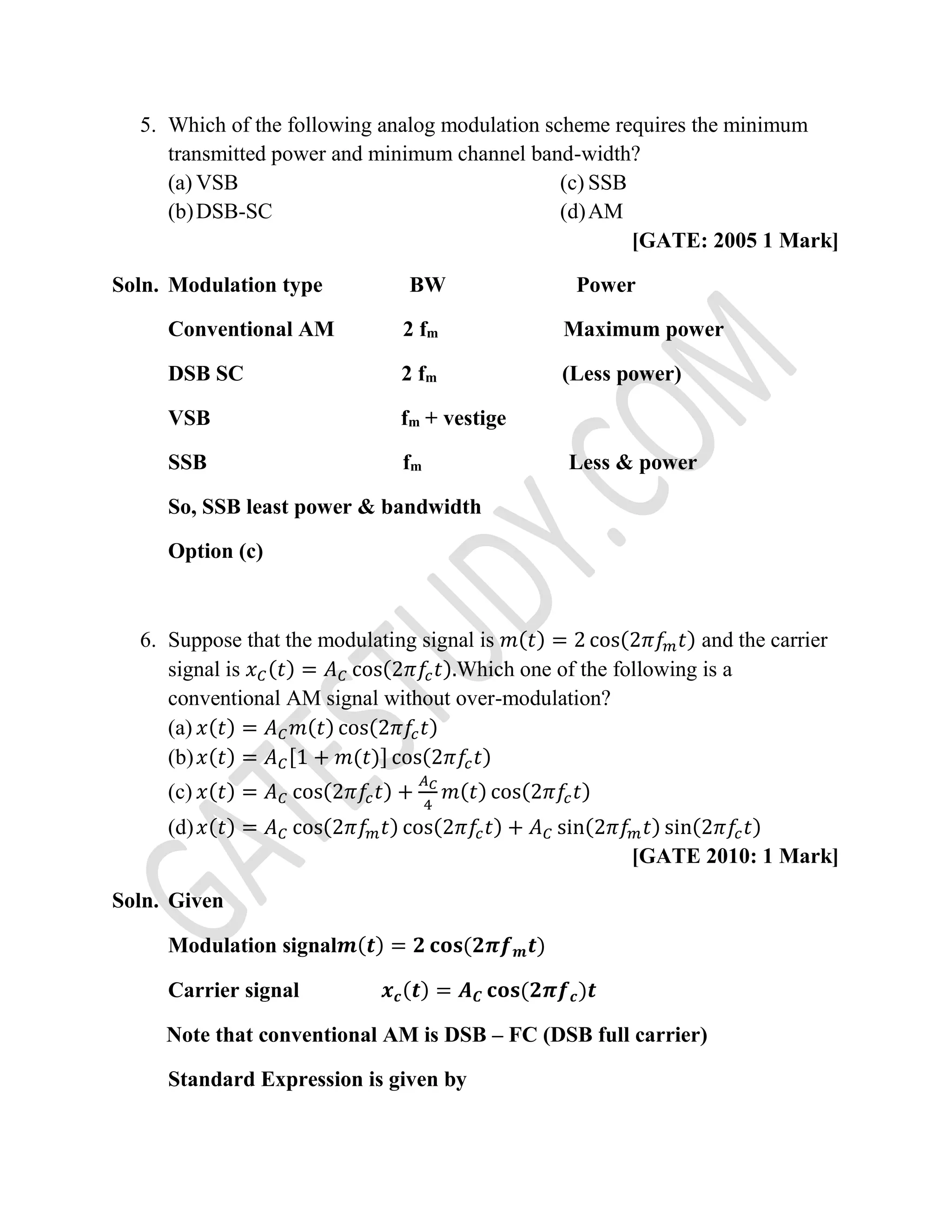 Amplitude modulated-systems | PDF