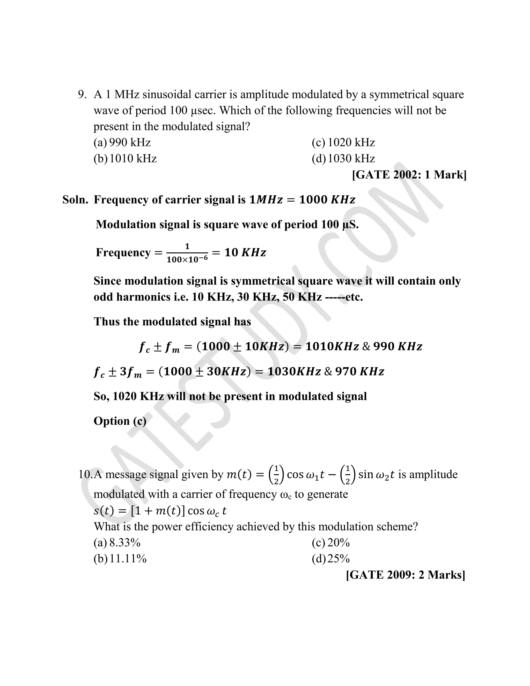Amplitude modulated-systems | PDF