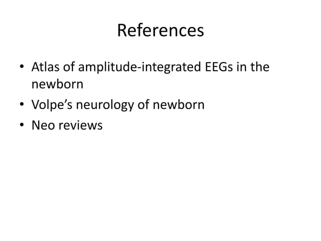 Amplitude integrated eeg in neonates | PPTX