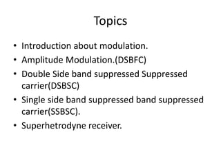 Amplitude modlation unit 1n | PPTX